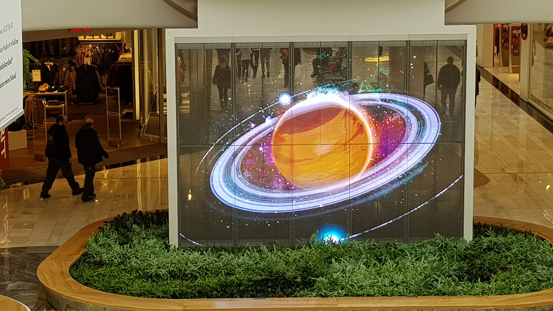 Écrans vidéo transparents double face | FlexLedLight